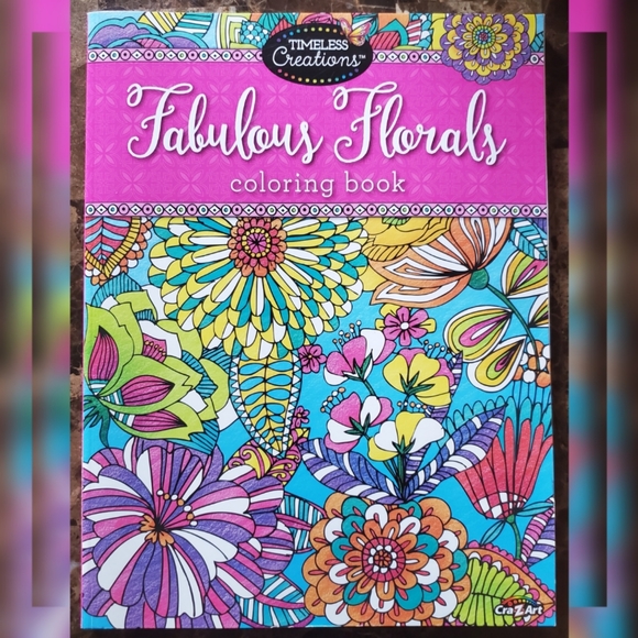Timeless Creations Cra Z Art | Other | Fabulous Florals Coloring Book ...